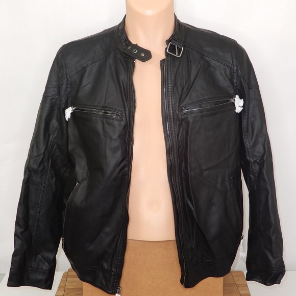 Goodfellow & Co | Jackets & Coats | Goodfellow Co Black Faux Leather ...